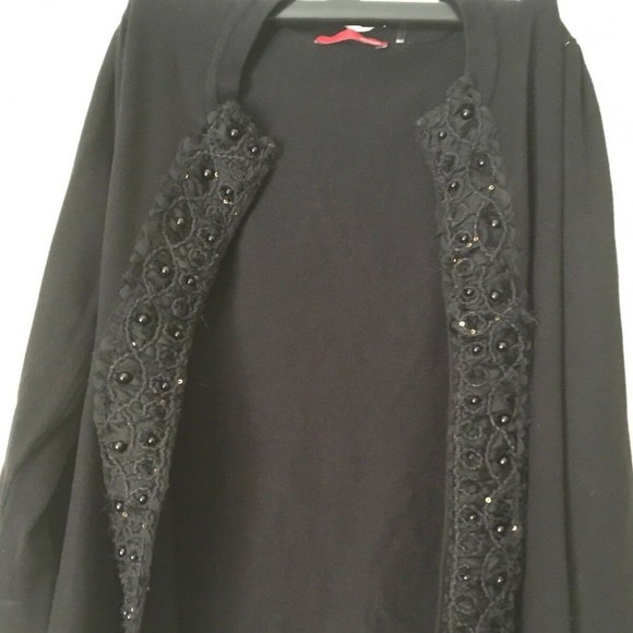 Cyrus | Sweaters | Cyrus Black Misses Small Cardigan Sweater Beads ...